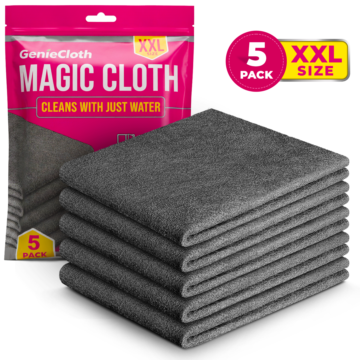 Genie Magic Cleaning Cloth (5-Pack) – GenieCloth